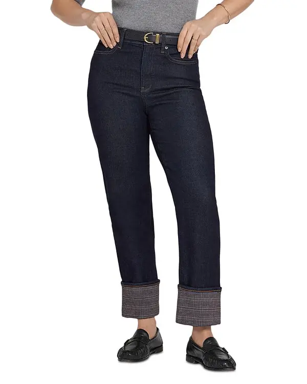 NYDJ Petite Kasey Cotton Blend Ankle Stovepipe Jeans