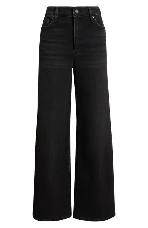 FRAME Le Slim Palazzo High Waist Wide Leg Jeans - Black