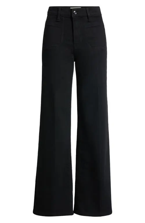 FRAME Le Slim Palazzo High Waist Wide Leg Jeans - Black
