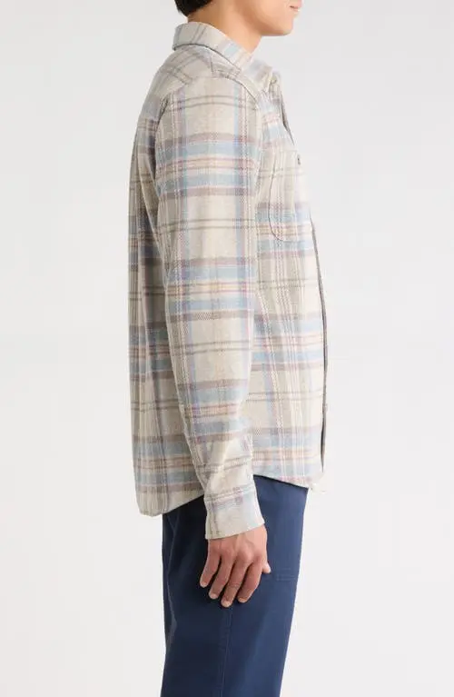 Marine Layer Pacifica Plaid Stretch Twill Button-up Overshirt