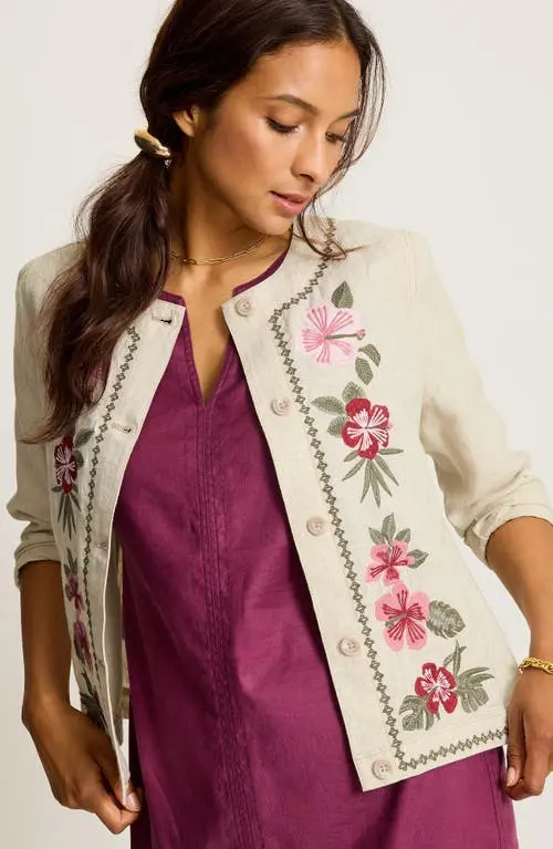 Tommy Bahama Two Palms Embroidered Linen Jacket