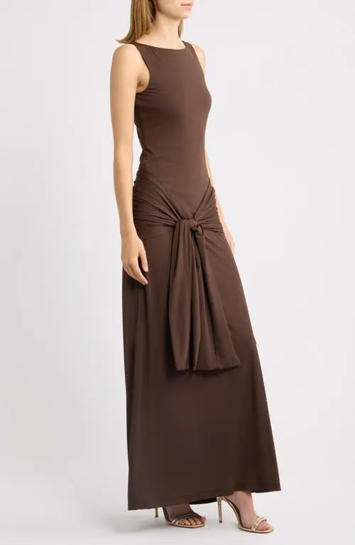 WAYF Isoldeia Tie Detail Gown