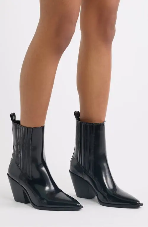 OPEN EDIT Angie Faux Leather Western Bootie