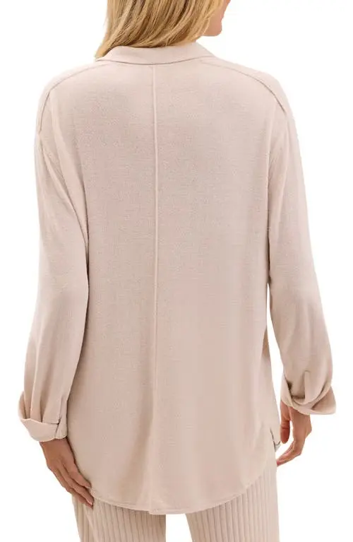 Barefoot Dreams Cozychic Ultra Lite Patch Pocket Shacket - Sand Dune