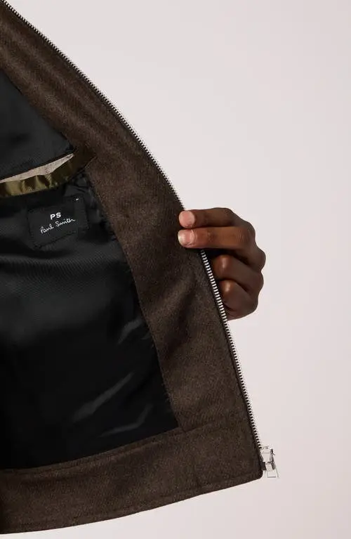 Paul Smith Wool Blend Harrington Jacket