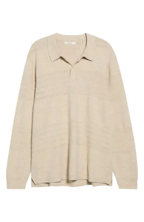 Marine Layer Rugby Cotton Blend Polo Sweater