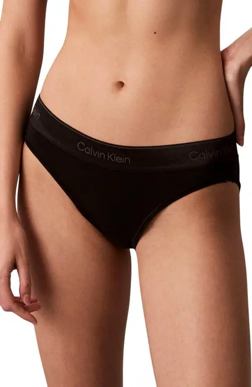 Calvin Klein Icon Cotton Blend Bikini - Black