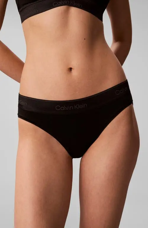 Calvin Klein Icon Cotton Blend Bikini - Black