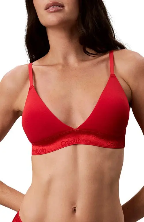 Calvin Klein Icon Bralette - Goji Berry