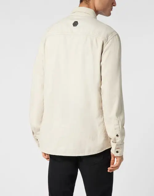 Philipp Plein Denim Shirt Ls