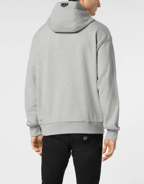 Philipp Plein Hoodie Sweatshirt Ls Strass Hexagon