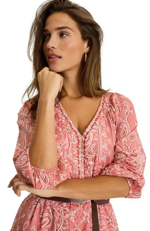 Tommy Bahama Bandana Bay Three-quarter Sleeve Dress