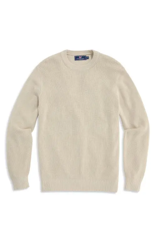 Vineyard Vines Folly Crewneck Cotton Sweater - Clam Shell