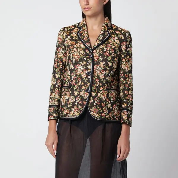 Dries Van Noten Floral Gobelin Blazer