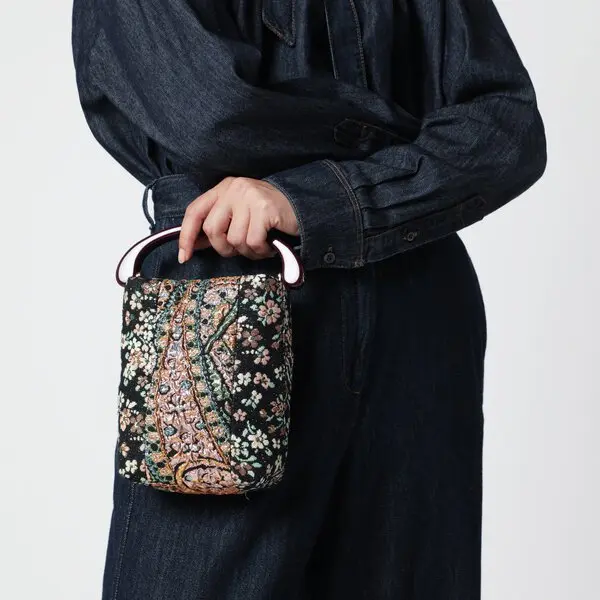 Dries Van Noten Floral Gobelin Micro Bag