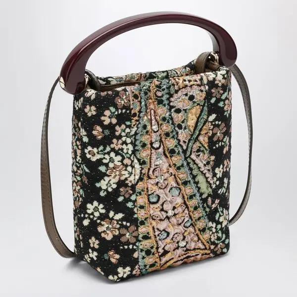 Dries Van Noten Floral Gobelin Micro Bag