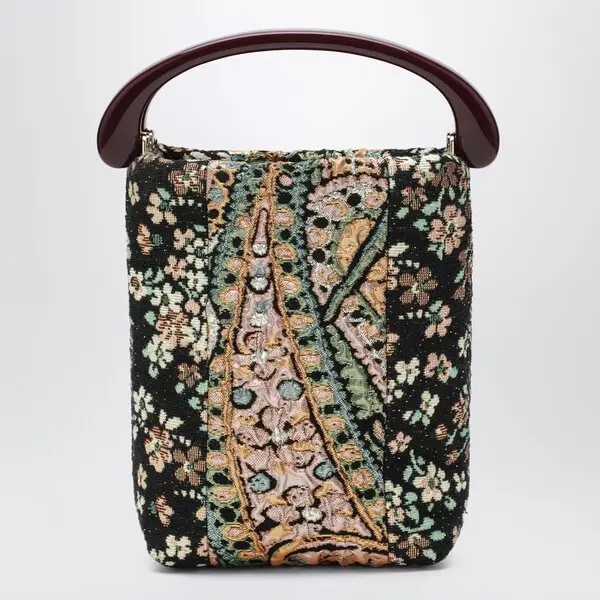 Dries Van Noten Floral Gobelin Micro Bag