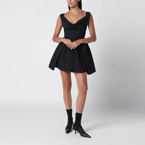 VIVIENNE WESTWOOD Sleeveless Jacquard Dress - Black