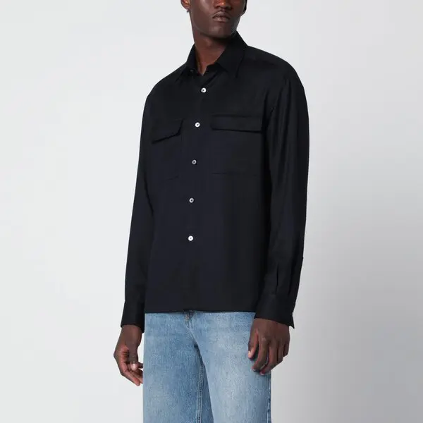 XACUS Wool Shirt - Blue