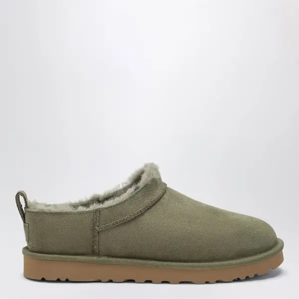 UGG Burnt Olive Classic Micro Ankle Boots - Green