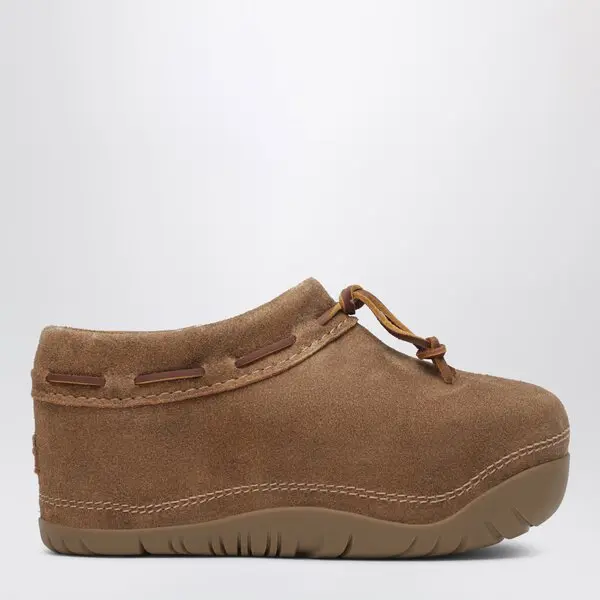 UGG Bucked Chestnut Suede Sabot - Beige
