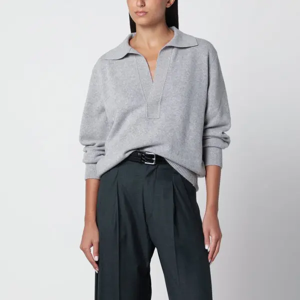 Victoria Beckham Genevieve Melange Cashmere Sweater