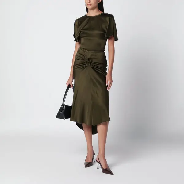 Victoria Beckham Bela Crepe Satin Top