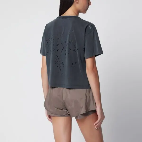Satisfy Washed Mothtech Cotton T-shirt With Print