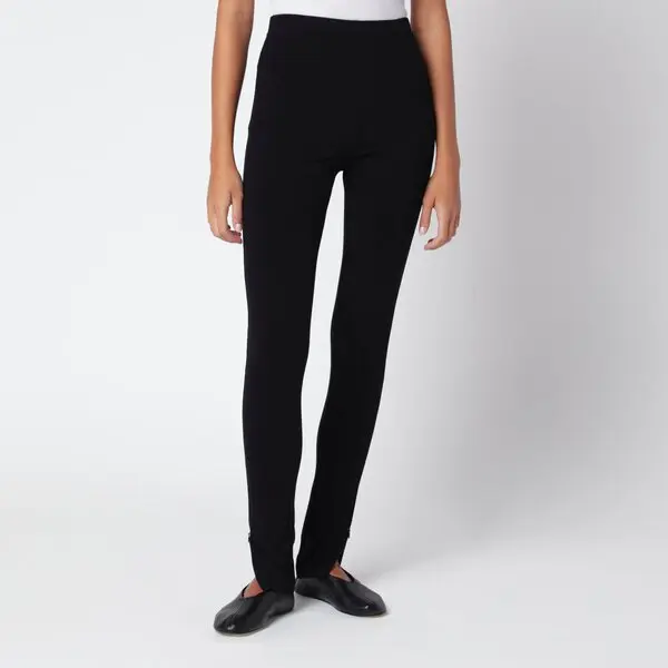 TOTEME Tight Leggings In Viscose Blend - Black