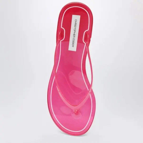 Christopher Esber Jo Thong Sandals, Grenadine - Pink
