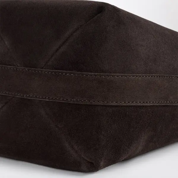 TOTEME Small Espresso Suede Tote Bag
