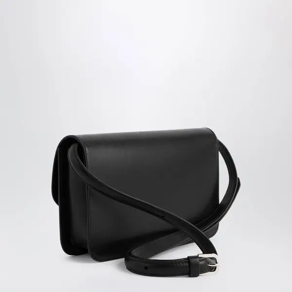 TOTEME Leather Clutch Bag With T-lock Closure - Black