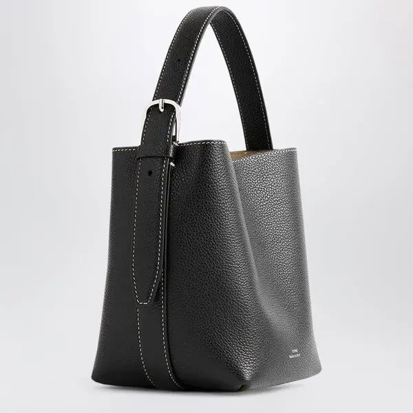 TOTEME Small Belted Tote Bag In Grained Leather