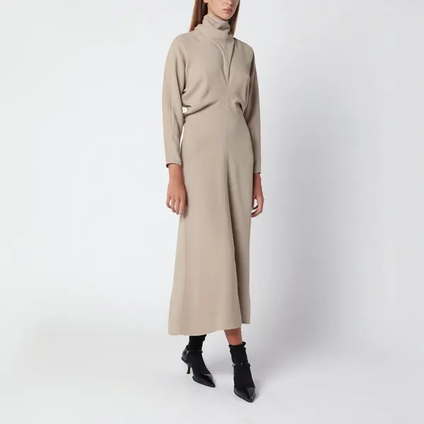 TOTEME Fawn Slouch Waist Long Dress - Brown