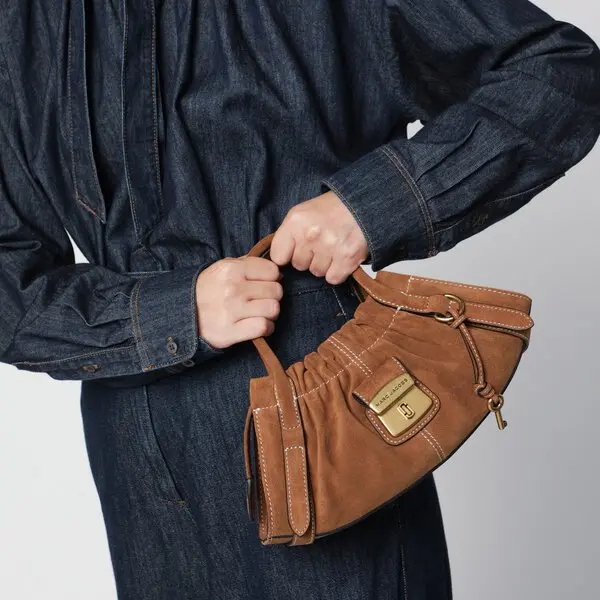 Marc Jacobs Small Copper Cristina Bag In Suede