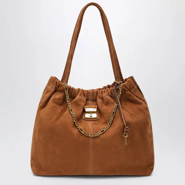 Marc Jacobs Copper The Cristina Tote Bag In Suede - Brown