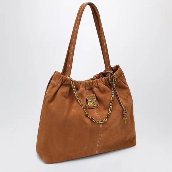 Marc Jacobs Copper The Cristina Tote Bag In Suede - Brown