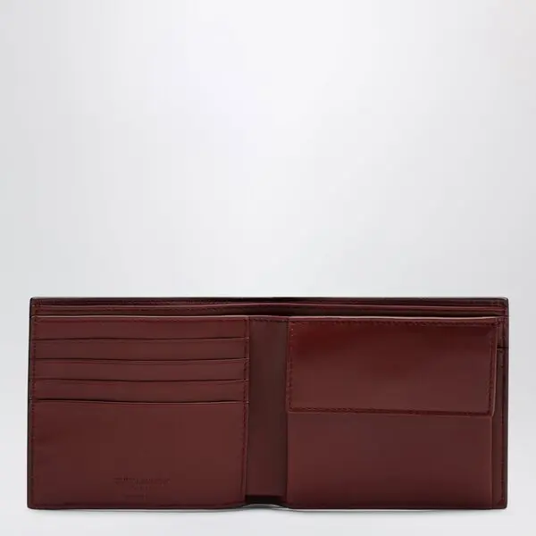 Saint Laurent East/west Brown And Burgundy Leather Wallet