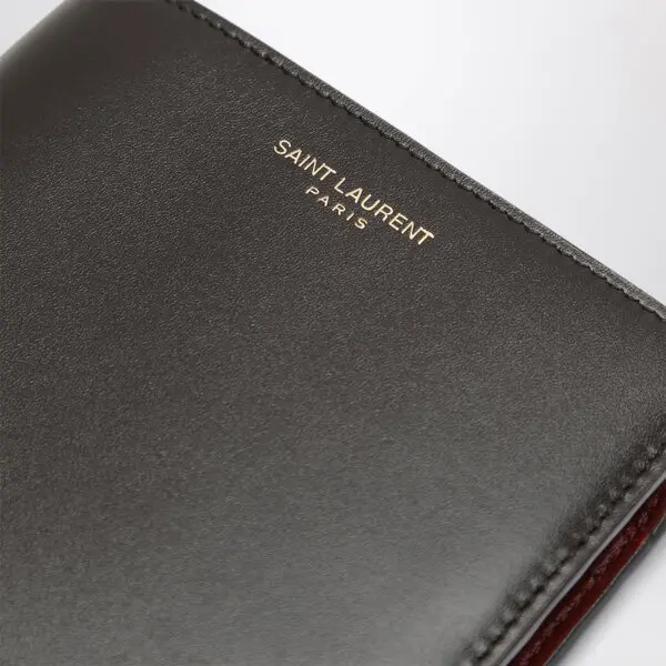 Saint Laurent East/west Brown And Burgundy Leather Wallet