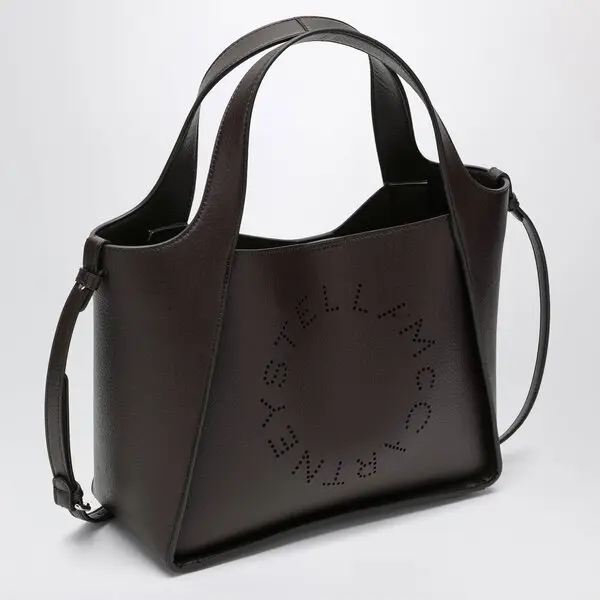 Stella McCartney Chocolate Vegan Leather Shoulder Tote Bag - Brown