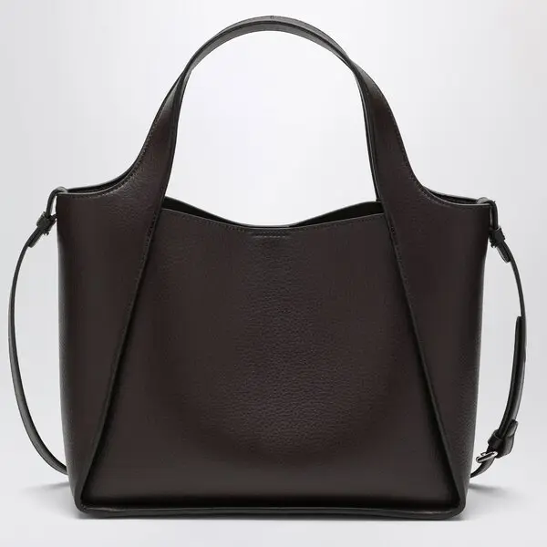 Stella McCartney Chocolate Vegan Leather Shoulder Tote Bag - Brown