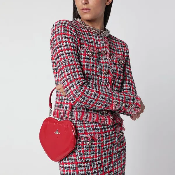 VIVIENNE WESTWOOD Belle Heart Leather Shoulder Bag