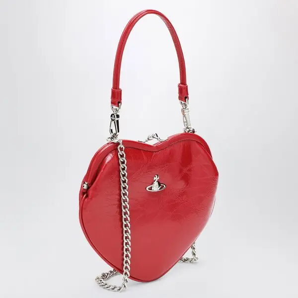 VIVIENNE WESTWOOD Belle Heart Leather Shoulder Bag