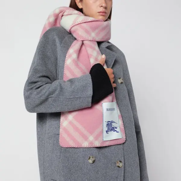 Burberry Check Wool Scarf