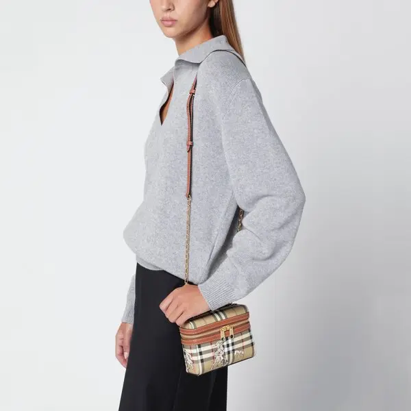 Burberry Check Mates Mini Vanity Bag