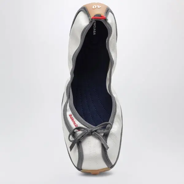 Balenciaga Ivory/grey Ballet Sneakers In Technical Fabric - Multicolor