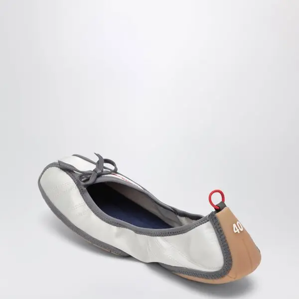 Balenciaga Ivory/grey Ballet Sneakers In Technical Fabric - Multicolor