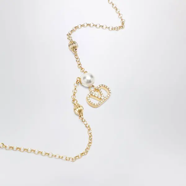 Valentino Garavani Necklace With Vlogo Signature Pendant