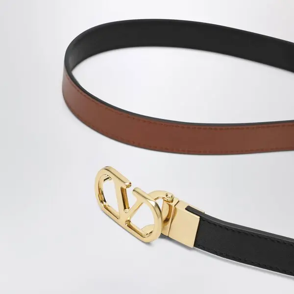 Valentino Garavani Caramel Reversible Vlogo Signature Belt