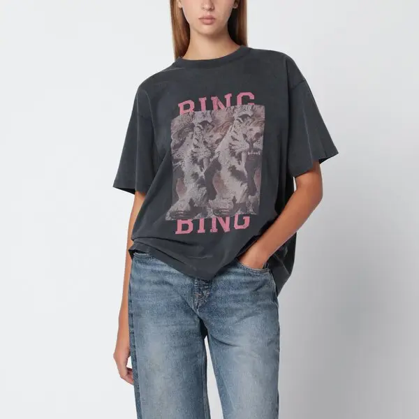 ANINE BING Washed Cade Cotton T-shirt